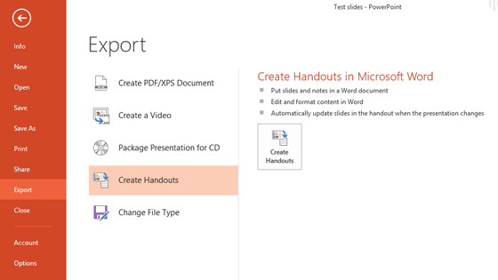 Create Editable And Printable Handouts In PowerPoint 2013 How To 